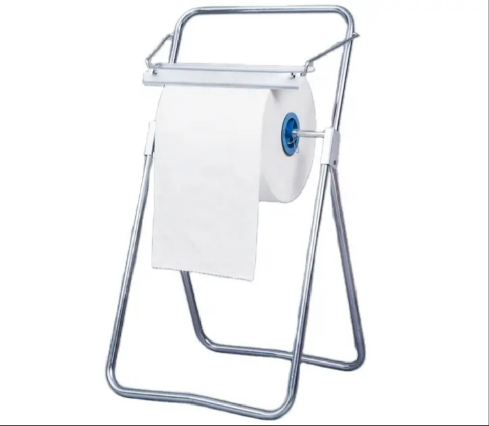 Stainless Steel Industrial Jumbo Paper Roll Dispenser Stand 30KG Capac ...